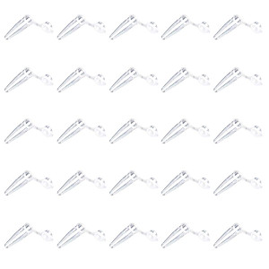100 Pieces Microcentrifuge Tubes 0.2ml Microcentrifuge Tubes Mini Centrifuge Tubes Plastic Microcentrifuge Test Tubes with Attached Lid, Transparent