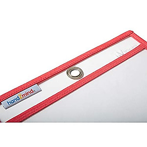hand2mind Reusable Clear-Vu Dry Erase Pockets for Students, Dry Erase Office Supplies, Teacher Supplies for Classroom, School Supplies, Classroom Supplies (Pack of 10)