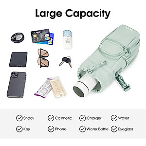 sportsnew Water Bottle Holder with Strap 32oz 40oz Insulated Water Bottle Carrier Sling Bag with Phone Pocket Tumbler Bag Cup Sleeve Crossbody Pouch for Walking Hiking Travelling Carrying, Green