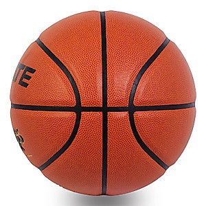 IOTBATE Cross Over Basketball Standard Size 7 Basketball High Density Pu Leather Game Basketball Indoor and Outdoor Basketball Without Air Pump (Deflated)