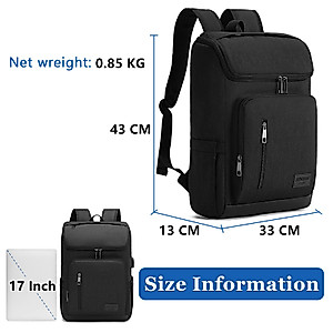 YALUNDISI Laptop Backpacks Travel Backpack , Carry On Backpack,Hiking Backpack Waterproof Outdoor Sports Rucksack Casual Daypack School Bag Fit 15.6 Inch Laptop with USB Charging Black