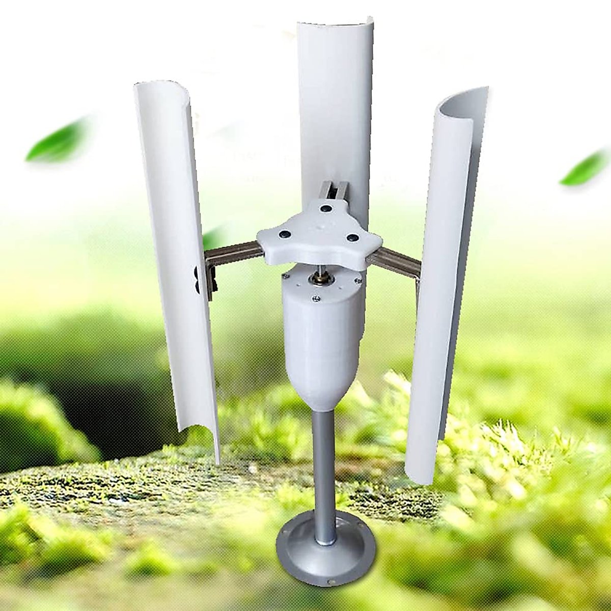 DIY Three-phase Permanent Magnet Generator, 3-Blade Vertical Axis Wind Turbine Model Wind Power 12V 30W Teach Model