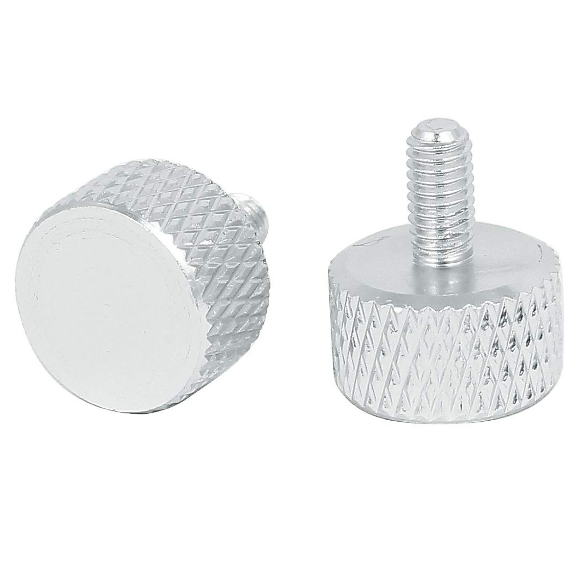 Aexit Computer PC Cleaning & Repair Graphics Card Knurled Thumb Screws Silver Tone Computer Screws M3x6mm 4pcs