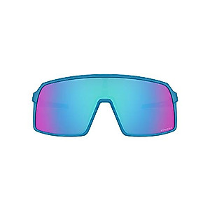 Oakley Men's OO9406 Sutro Rectangular Sunglasses, Sky/Prizm Sapphire, 37 mm