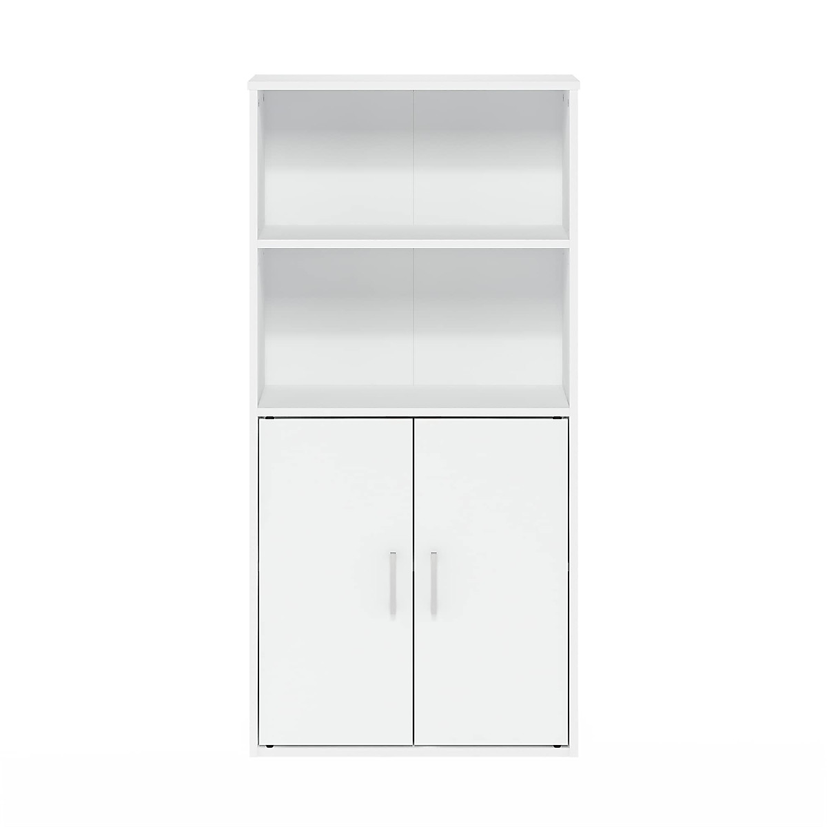 Furinno Pasir 4-Tier Storage Bookcase, Bookshelf, Multipurpose Shelf, White