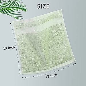 Wash Clothes for Bathroom - Cotton Face Towels Washcloths Bulk for Men or Women, 12 Pack Ultra Soft Bath Towels Set, Absorbent Hotel-Spa-Kitchen Multi-Purpose Face Cloth, Bath Wash Rags