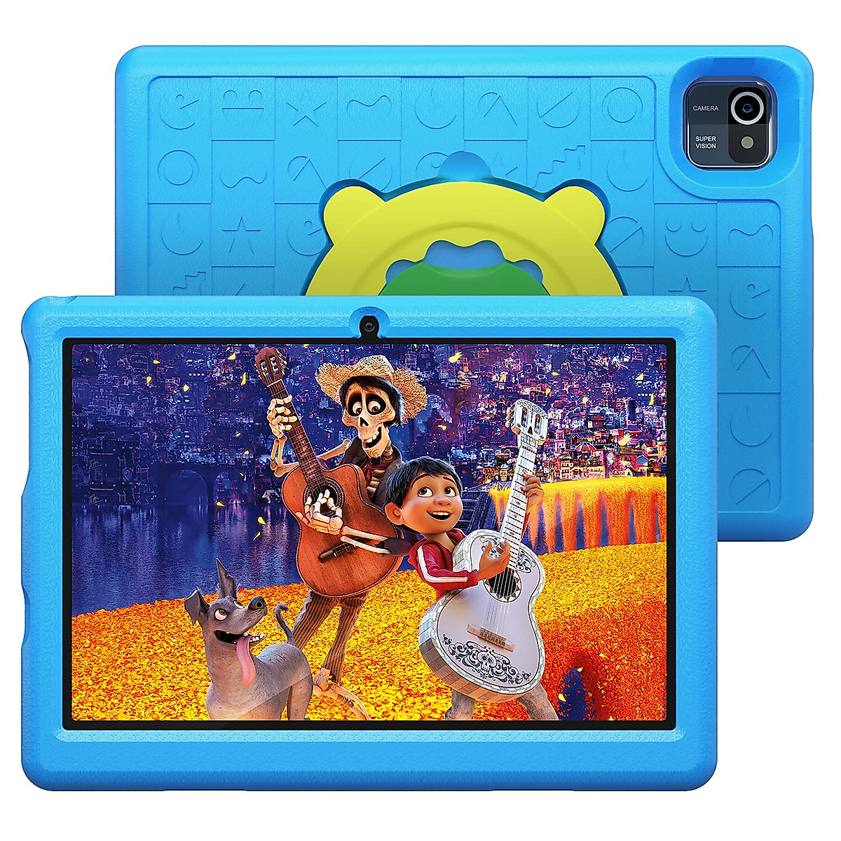 Kids Tablet 10 inch Tablet for Kids -Android 10 Tablet PC 10.1" Display, 5000mAh, Kidoz Pre Installed, Parental Control, 32GB ROM, Quad Core Processor, Wi-Fi, Bluetooth, Kid-Proof Case, Blue