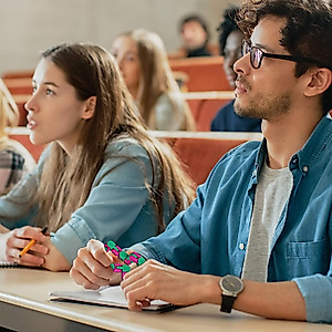 Neliblu Wacky Tracks 6 Pack Sensory Fidget Toys Snap and Click Fidget Cube Puzzles Bulk - ADHD, Autism, Stress Relief Therapy - Fidget Toys for Sensory Kids, Keeps Fingers Busy and Minds Focused