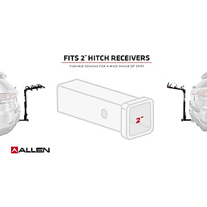 Allen Sports Deluxe 4-Bike Carrier for 2" Hitch, Model ZN540,Black