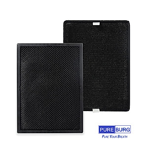 PUREBURG LV-H126-RF Replacement Filter Compatible with LEVOIT LV-H126 Air Purifier,2-Pack H13 HEPA + 8 x Activated Carbon Pre-Filters, Air Clean Dust VOCs