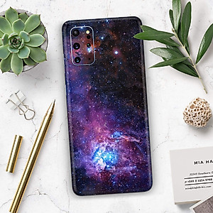 DesignSkinz Glowing Deep Space Protective Vinyl Decal Wrap Skin Cover Compatible with The Samsung Galaxy S20 (Screen Trim & Back Glass Skin)