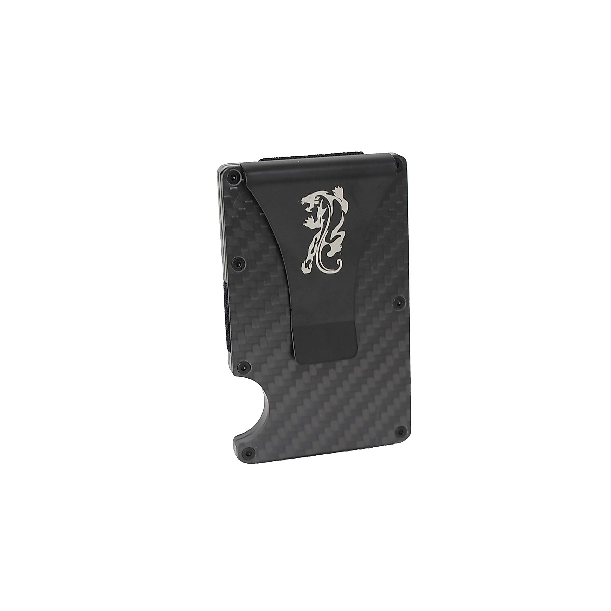 WALLET Blik Traders Carbon Fiber Metal Money Clip RFID Blocking Credit Card Holder, Slim Front Pocket for Men and Women, Minimalist