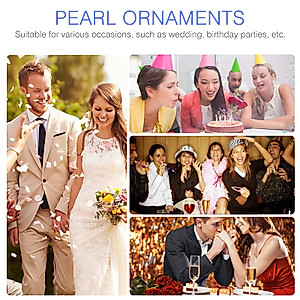 No Hole Floating Pearls Gems Purple Glossy Faux Pearls for Vase Filler Wedding Table Scatter Makeup Holder 125pcs