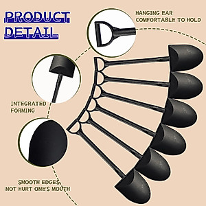 OaaXbbECco Novelty Mini Shovel Shape Spoons Cute Disposable Plastic Dessert Spoons (100)