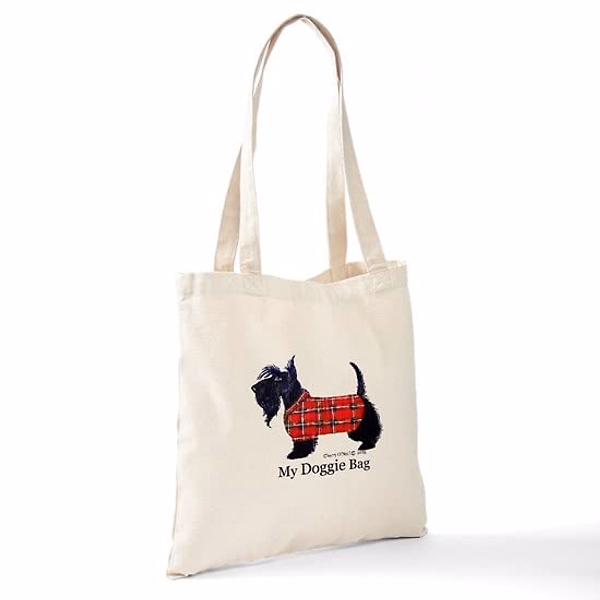 CafePress Scottie Doggie Tote Bag Natural Canvas Tote Bag, Reusable Shopping Bag