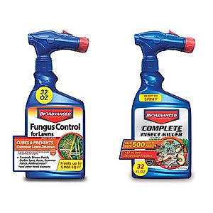 BIOADVANCED Fungus Control for Lawns Bundled with Complete Insect Killer, 32oz Ready to Spray