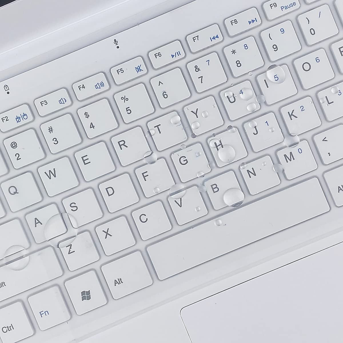 10.5" x 4.32" Universal Keyboard Cover Skin Design for 10"-11.6" Laptop Notebook (Without Numeric Keypad Keyboard), Ultra Thin Silicone Waterproof Keyboard Cover Protector -Clear