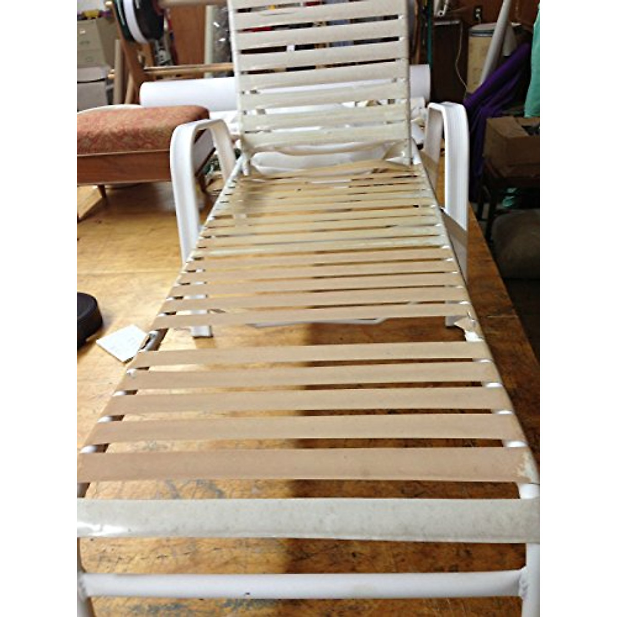 1.5" x 10' Vinyl Outdoor Patio Lawn Furniture Repair Strap Strapping - Dark Brown