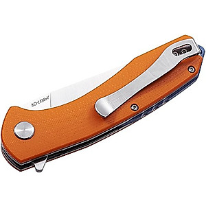 Folding Knife - Pocket Flipper Knofe - Classic Utility Sharp Knives - 5Cr15MoV Stainless Steel Blade with G-10 Handle Metal Clip - Best for Urban Camping and Hiking - Gifts for Men S-35