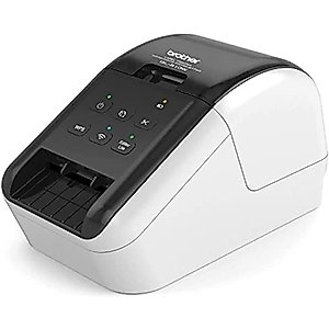 Brother QL-810W Ultra-Fast Label Printer with Wireless Networking, Print Black/Red Labels per Minute Up to 300 x 600 dpi, Durable Automatic Cutter up to 2.4" Wide, USB 2.0, CBMOUN Extension_Cable