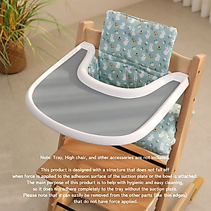 Gembebe Silicone Tray placemat Compatible with Stokke Tripp Trapp High Chair Tray (Dusty Blue)