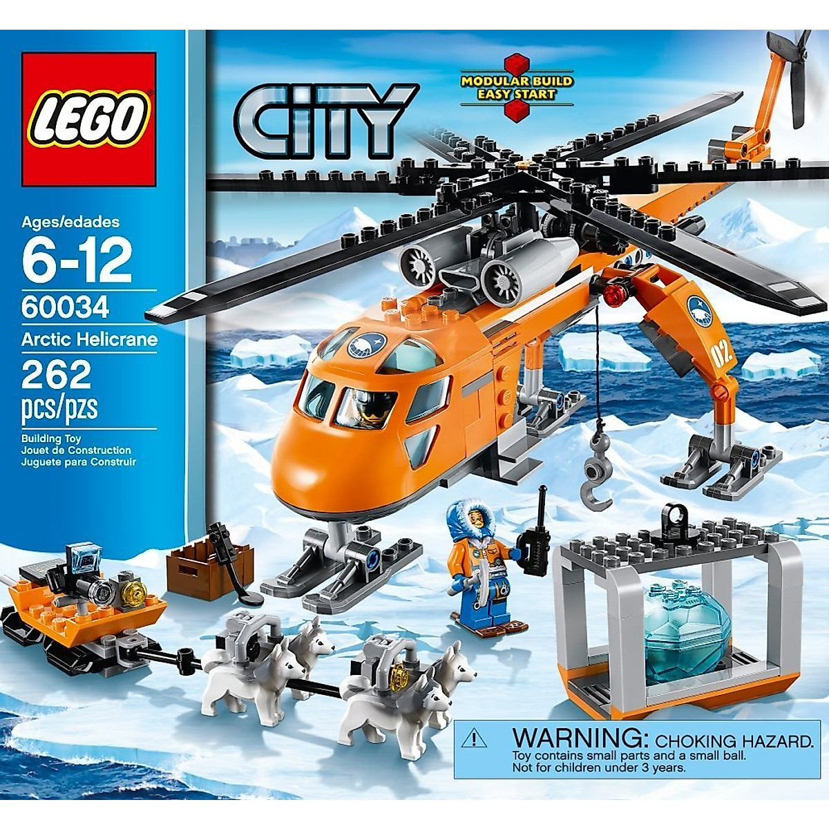 LEGO City Arctic Helicrane 60034 Building Toy