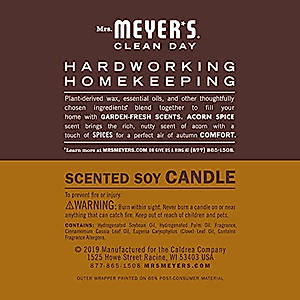 Mrs Meyer's Acorn Spice Candle 4.9oz, 1 EA