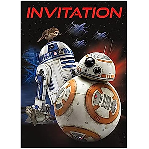 Unique Star Wars Birthday Party Supplies Bundle includes 24 Party Invitations and Envelopes