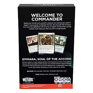 Magic: The Gathering Starter Commander Deck - Token Triumph (Green-White) | Ready-to-Play Deck for Beginners and Fans | Ages 13+ | Collectible Card Games