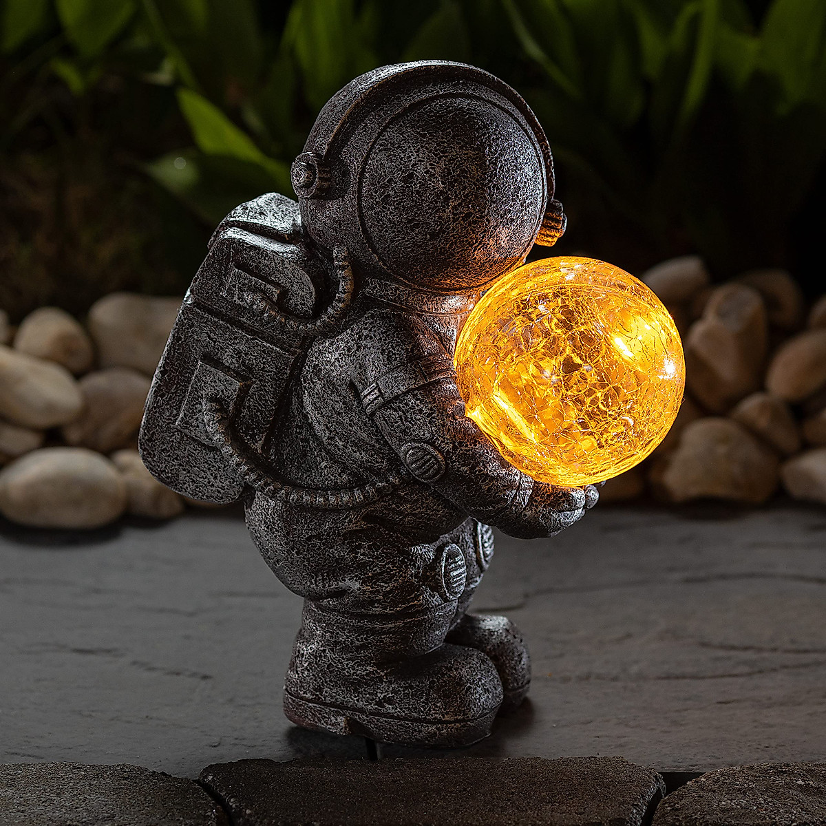 VP Home Spaceman Solar Powered LED Outdoor Decor Garden Light