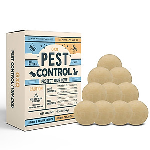 Pest Repellent Balls - Repel Rodent with Peppermint, High-Strength Mice, Mouse, and Rat Repellent - Effectively Deters Spiders, Roaches, Ants, Moths & Pests - 10 Balls
