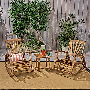 Christopher Knight Home Clark Rocker Recliners, Teak