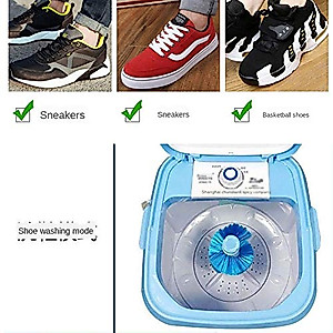 ZLXDP Small Household Laundry Wash Shoes Machine Three Washing Machine This Product Has Shoe Washing with Laundry Easily Convert Function