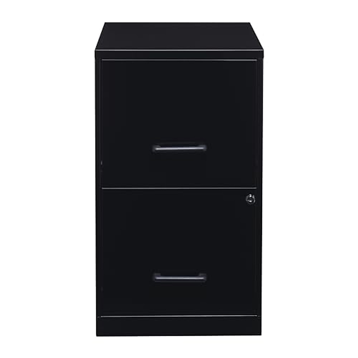 Lorell 14341 18 Deep 2-Drawer File Cabinet, Black