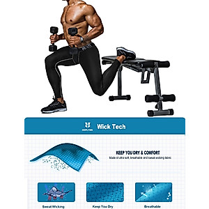 HOPLYNN 4 Pack Compression Pants Tights Leggings Men, Winter Baselayer for Running Workout Sports Yoga-2 Black 1 Grey 1 Blue-2XL