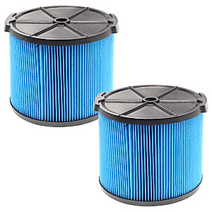 2 Pack VF3500 Filter Compatible with Ridgid 3-4.5 Gallon Wet/Dry Vacuums, 3-Layer Fine Filter for Ridgid WD3050, WD4070, WD4080, WD4522, 4000RV, 4500RV Wet/Dry Vacuum