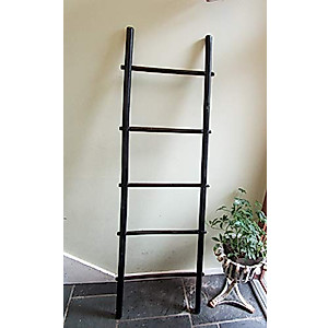 MGP Bamboo Ladder Rack 5' Black Stain Finished