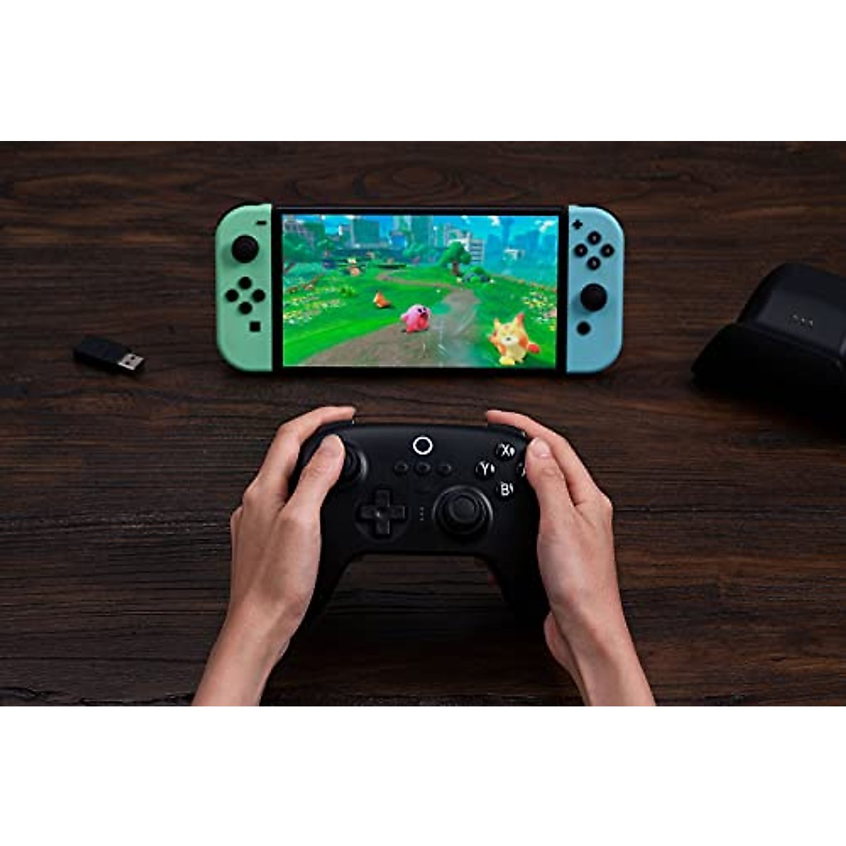 8Bitdo Ultimate Bluetooth Controller with Charging Dock for Switch and Windows, Black