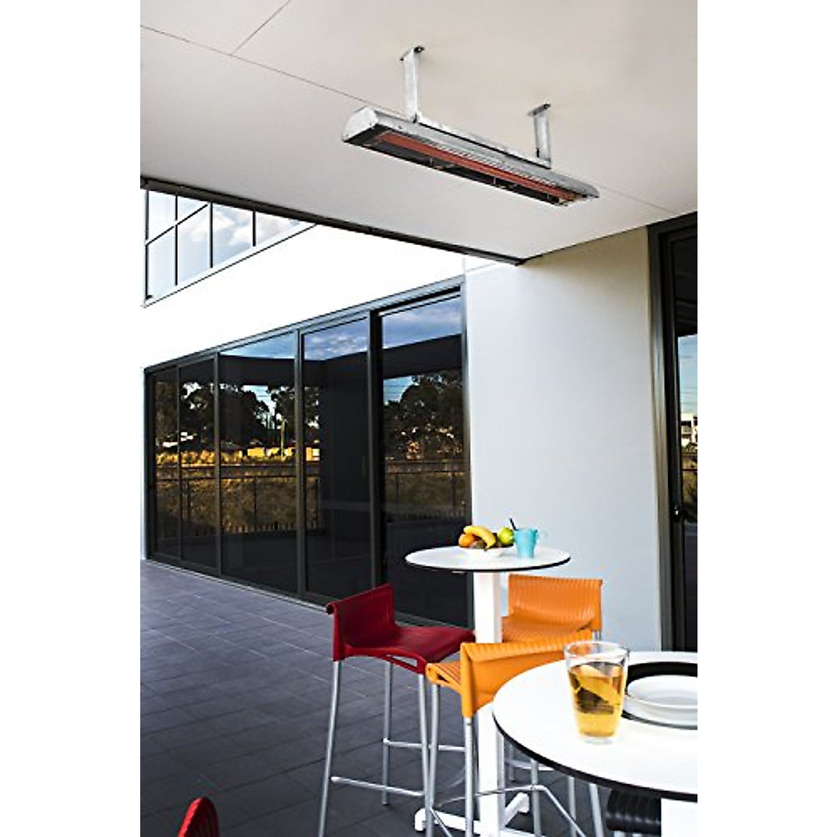 Bromic Heating BR-ECB60 220-240V 6000W Stainless Steel Cobalt Electric Radiant Patio Heater