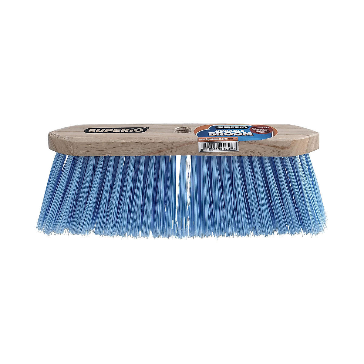 Broom Refill Head for Kitchen and Home Broom - Heavy Duty Household Broom Easy Sweeping Dust and Wisp Floors and Corners (Blue- Synthetic)