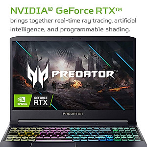 Acer Predator Triton 300 Gaming Laptop, Intel i7-10750H, NVIDIA GeForce RTX 2070 Max-Q, 15.6" FHD 240Hz 3ms IPS Display, 16GB Dual-Channel DDR4, 512GB NVMe SSD, WiFi 6, RGB Backlit KB, PT315-52-73WT