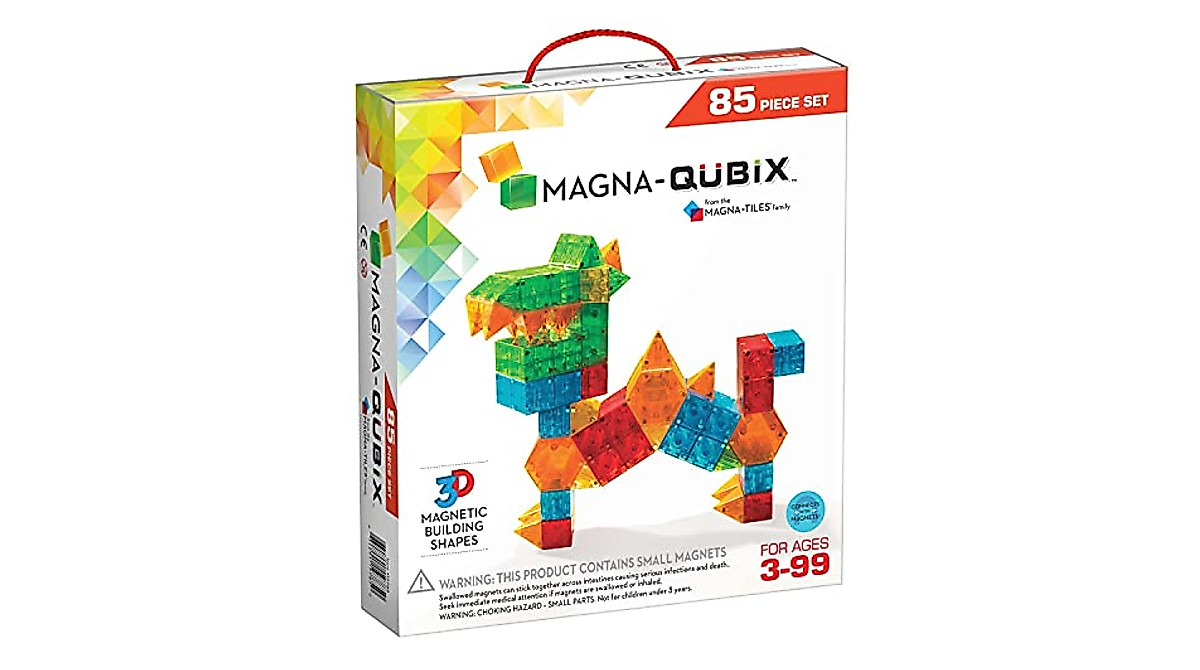 MAGNA-QUBIX 85-Piece Magnetic Set - Fun STEAM Learning
