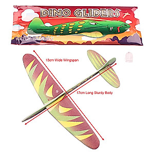 HENBRANDT Dinosaur Flying Gliders Ideal Party Bag Fillers/Children Toys/Game Prizes (24)