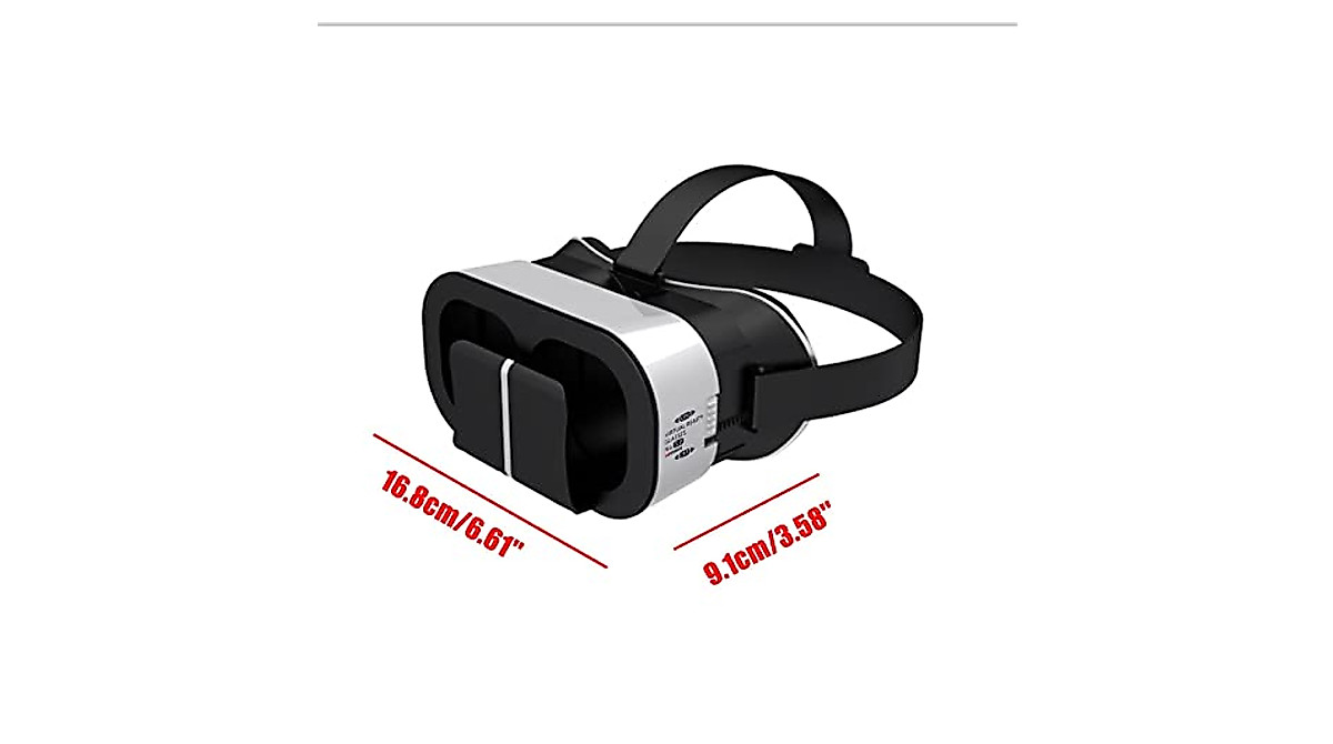VR 3D Virtual Reality Glasses with Wide 110° FOV for Mobile Phones