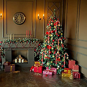 Christmas Candy Cane Pathway Marker Lights, 8 Modes Set of 8 Solar Christmas Candy Cane Lights, Outdoor Christmas Decorations Solar Candy Cane Lights for Holiday Walkway Patio Garden