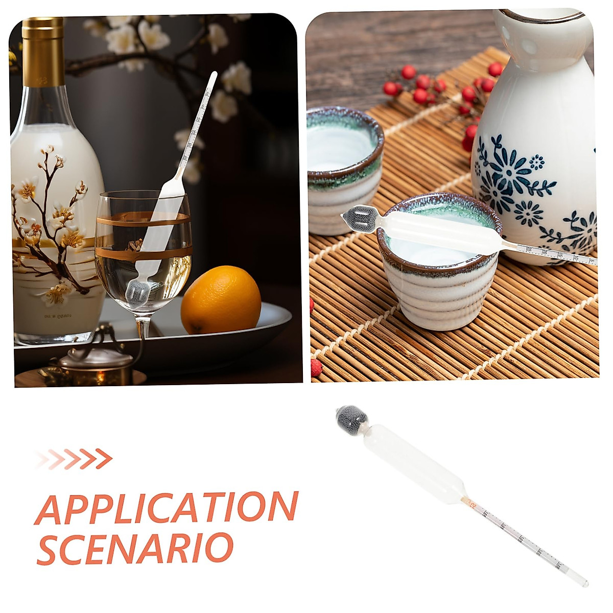 Zerodeko Lactometer Milk Hydrometer for Measure Lactate Meter for Beginners Liquid Hydrometer Kitchen Supplies Kitchen Kit Kitchen Hydrometer Home Hydrometer Degree Tools Glass Transparent