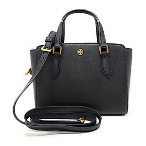 Tory Burch Emerson Mini Top Zip Tote Crossbody Bag - Black