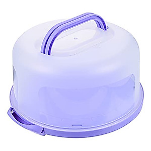 CALLARON Box Cake Box Favor Boxes for Wedding Gift Card Box Holder Mini Paper Cups Cake Dome Locking Dessert Carrier Cake Container Dessert Container Cake Boxes Purple Food