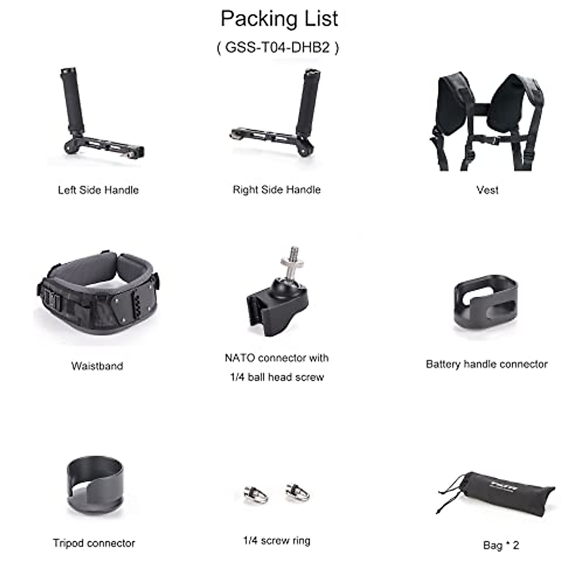 Tilta Lightweight Dual Handle Gimbal Support System | GSS-T04-DHB2