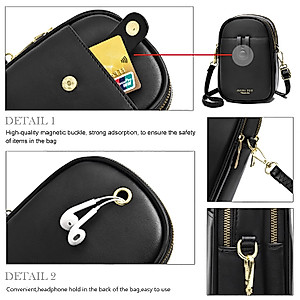 SiMYEER Women Crossbody Bags Small Cell Phone Wallet Purse and Handbag Ladies Messenger Shoulder Bag